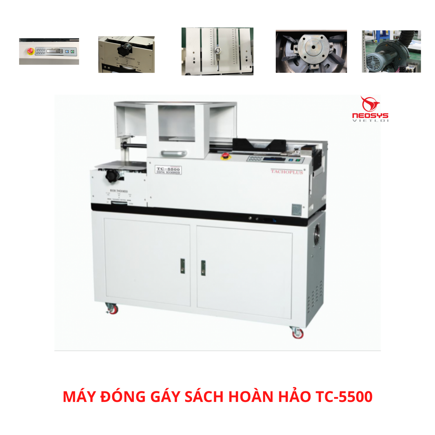 Máy đóng gáy sách TC-5500 là sự bổ sung hoàn hảo cho bất kỳ phòng in nào